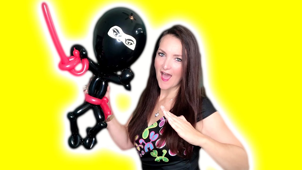 NINJA Balloon Animal Tutorial - Learn Balloon Animals with Holly! - YouTube