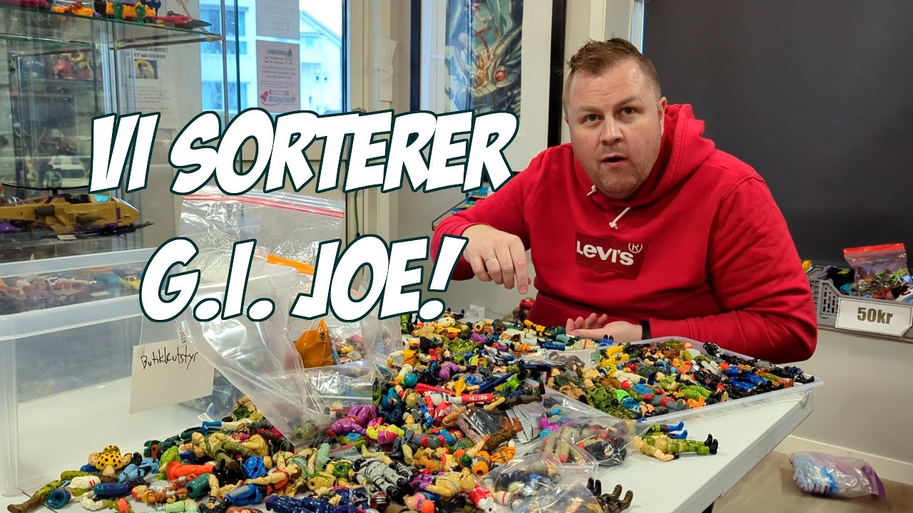 Behind the scenes: Jon og Kim sorterer 21.5 kilo med G.I. Joe - YouTube