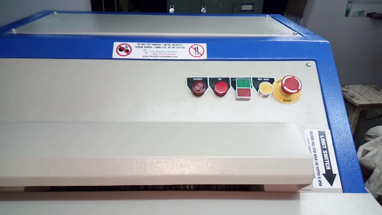 Credit / Sim card shredder machine - YouTube