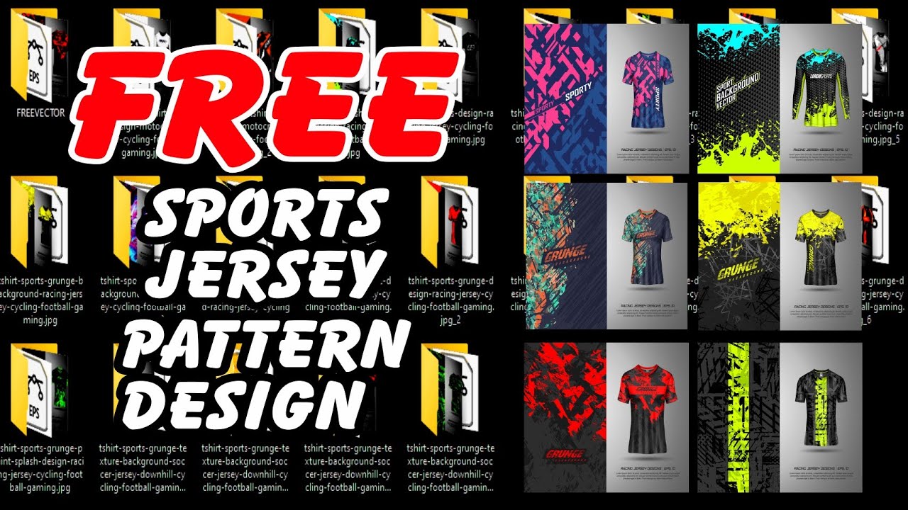 Free Designs For Sublimation Sports T Shirts Link In Description - YouTube