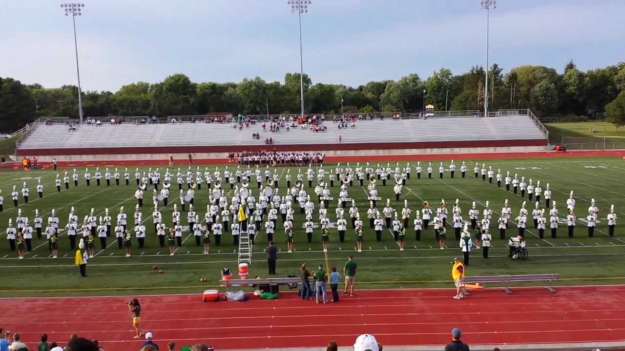 H.H. Dow High School Charger Marching Band pre-game show, Dow/Flushing ...