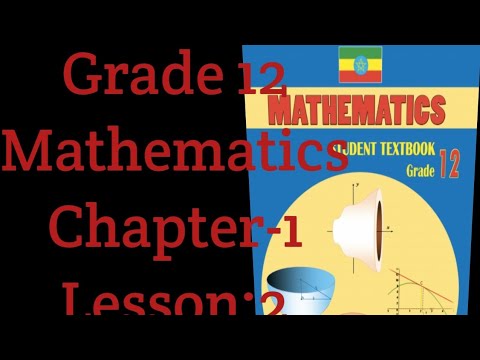 GRADE 12 Mathematics Chapter -1 Lesson-2 - YouTube