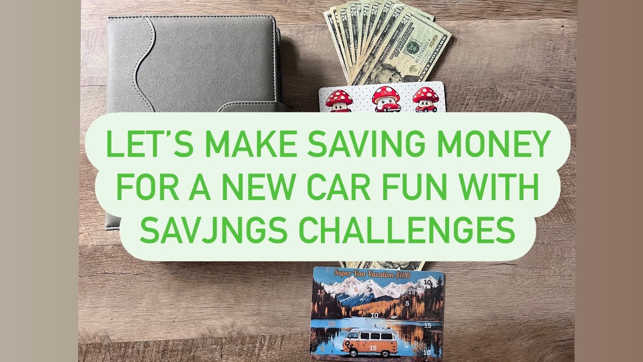 Playing Savings Challenges To Help Save For A New Car || Saving Money ...