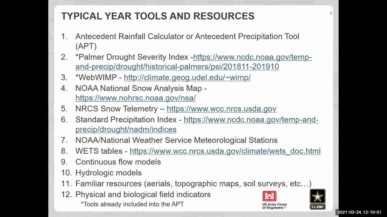 Spring Webinar Series: The Antecedent Precipitation Tool (APT) - YouTube