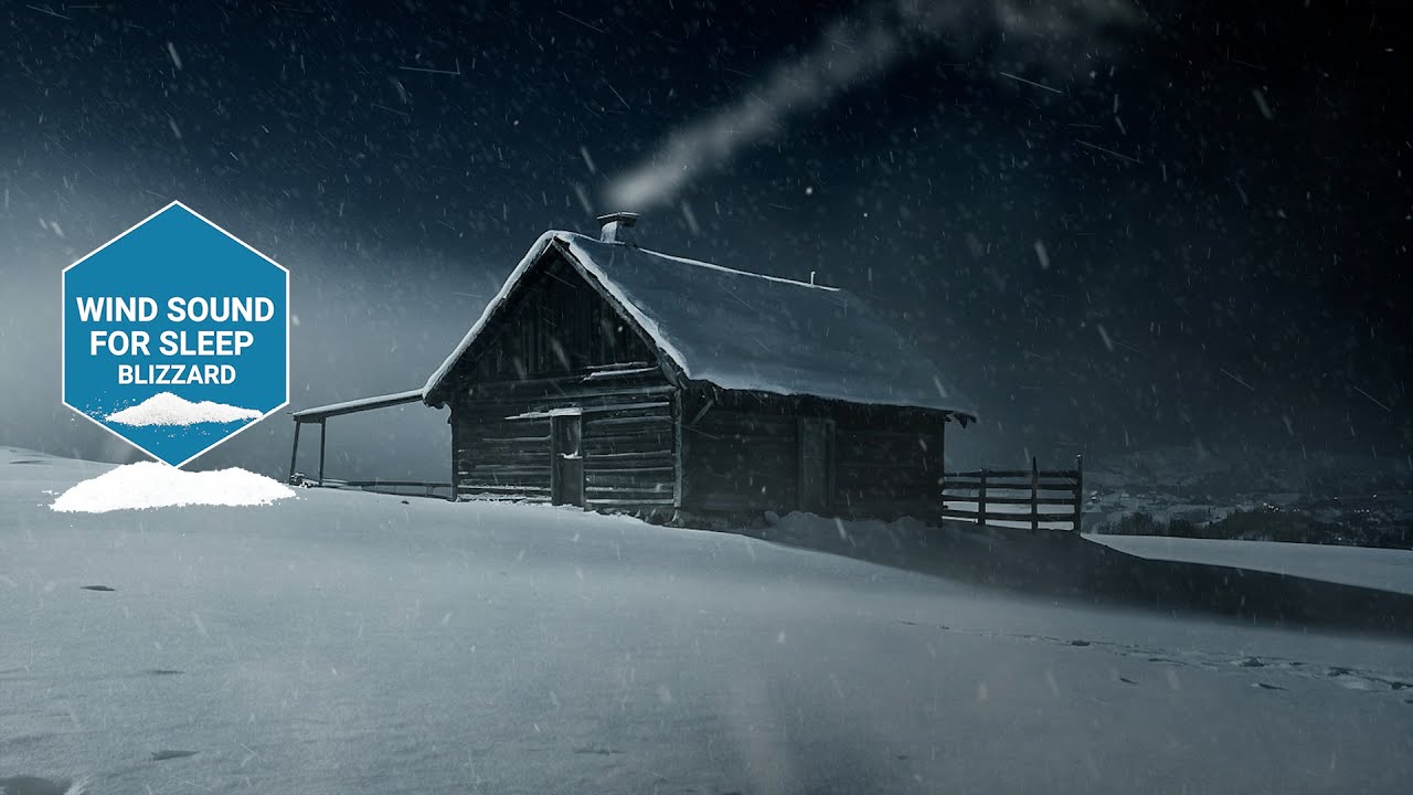 ️ Calming Blizzard Sounds for Deep Sleep | Snow Storm Sleep Sounds ...