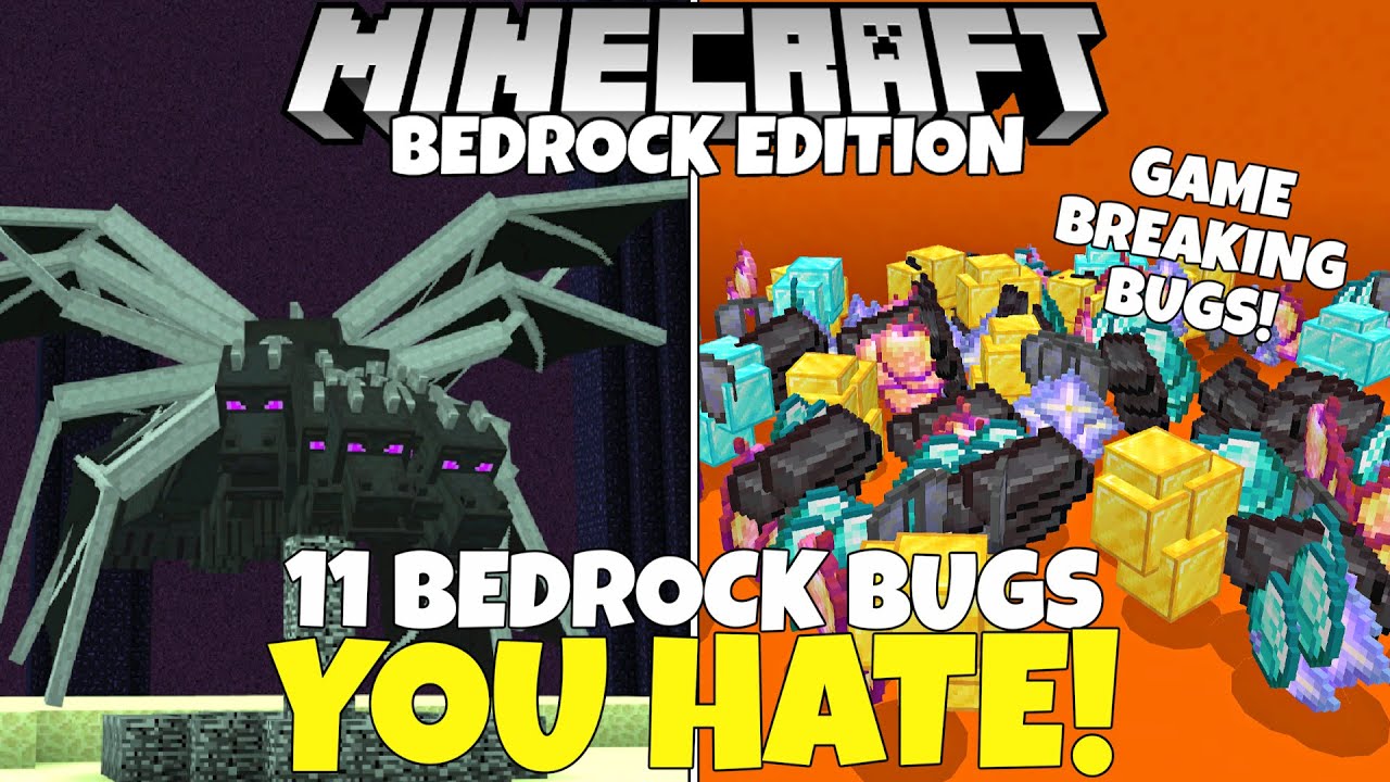 11 Bugs That Made You HATE Minecraft Bedrock Edition! - YouTube