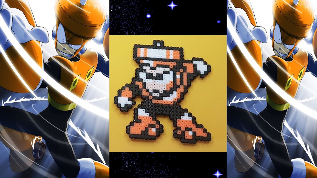 Pixel Art Perler Beads Top Man Megaman 3 - YouTube