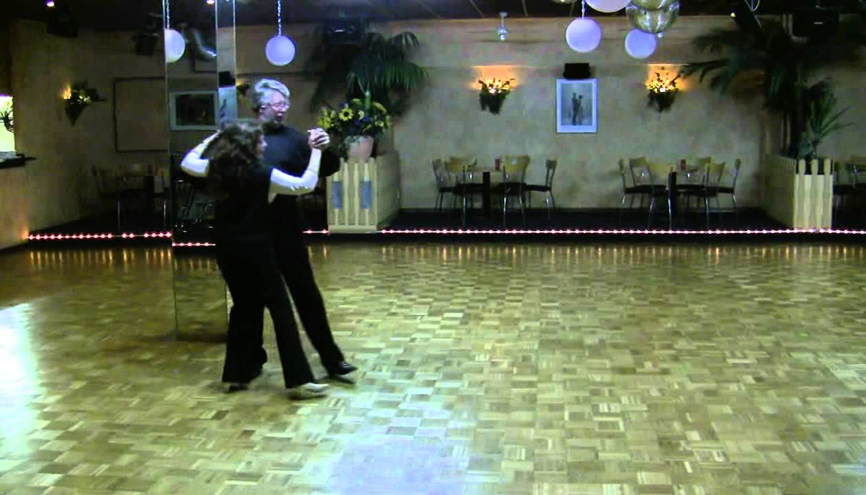 Tango : 4er Schritt, durchgelaufene Promenade - YouTube