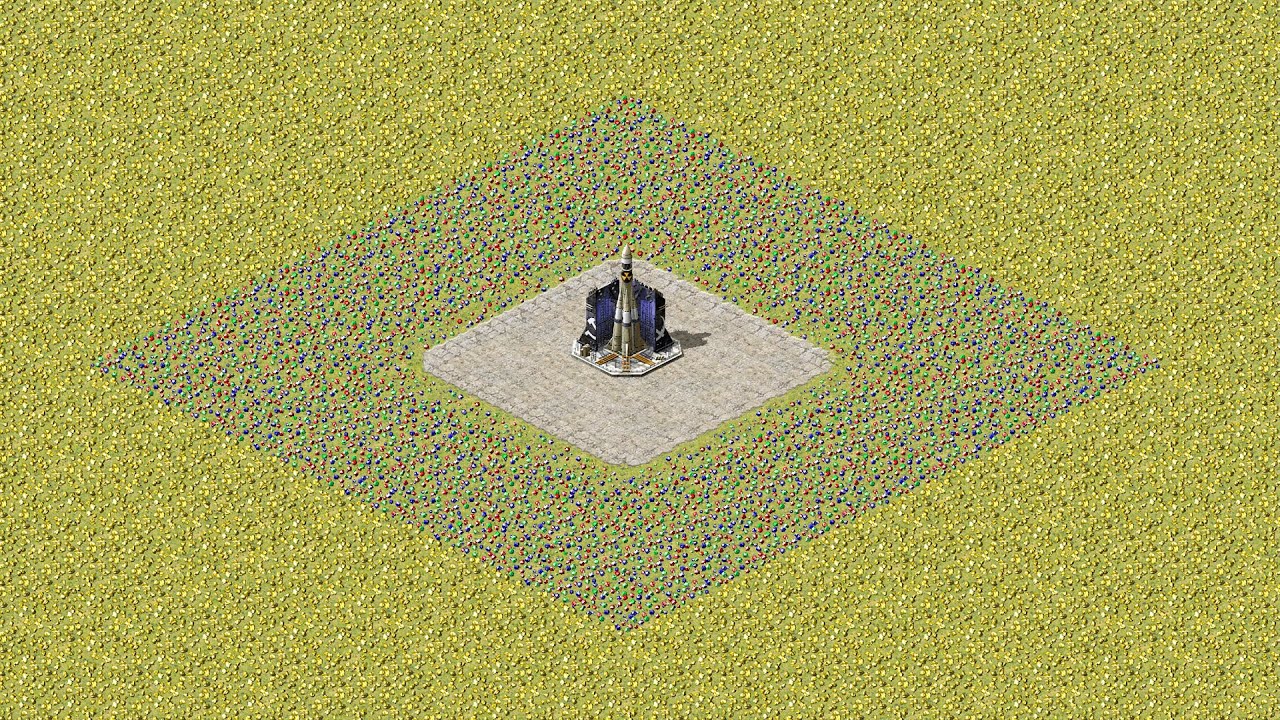 Yuri's Revenge Red Alert 2 Nuclear Silo Center Rushesh New Map Super ...