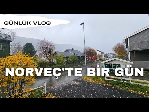 NORVEÇ'TE BİR GÜNÜM- YAŞAM- EV HALLERİ- MAĞAZA TURU - YEMEK- İŞ GÜNÜM #günlükvlog #norway #vlog 