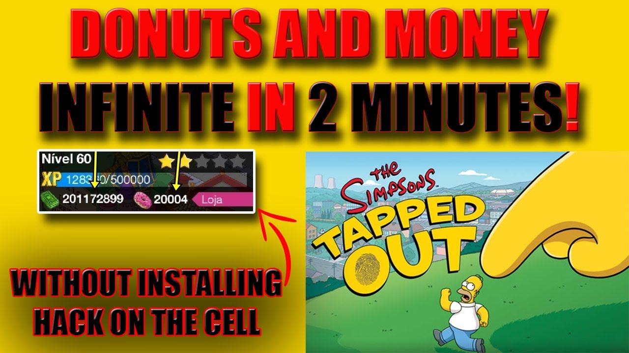CHEATS ON THE SIMPSONS TAPPED OUT - UNLIMITED DONUTS AND MONEY - YouTube