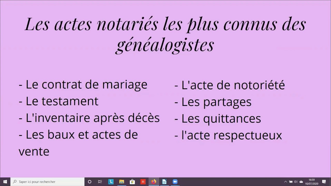 Les actes notariés - YouTube