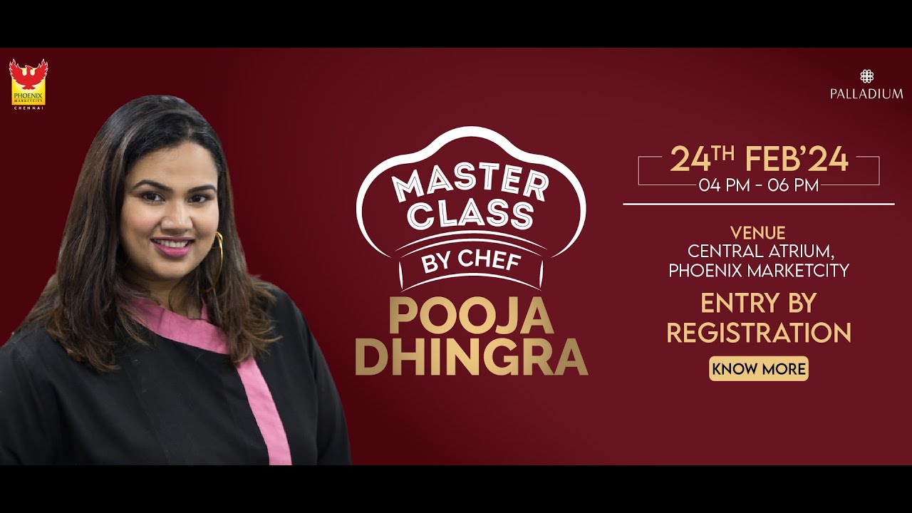 Indulge Your Culinary Passion with Chef Pooja Dhingra: Live Masterclass ...