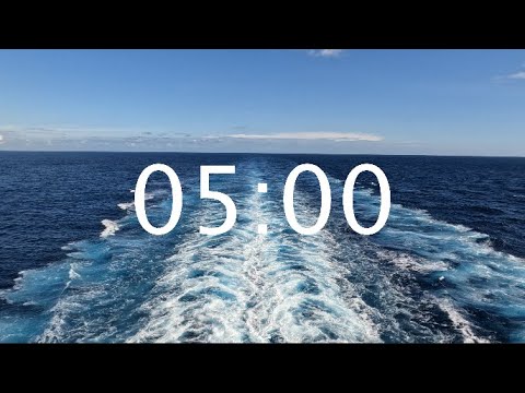 5 Minute Timer - Relaxing Water View and Relaxing Music - YouTube