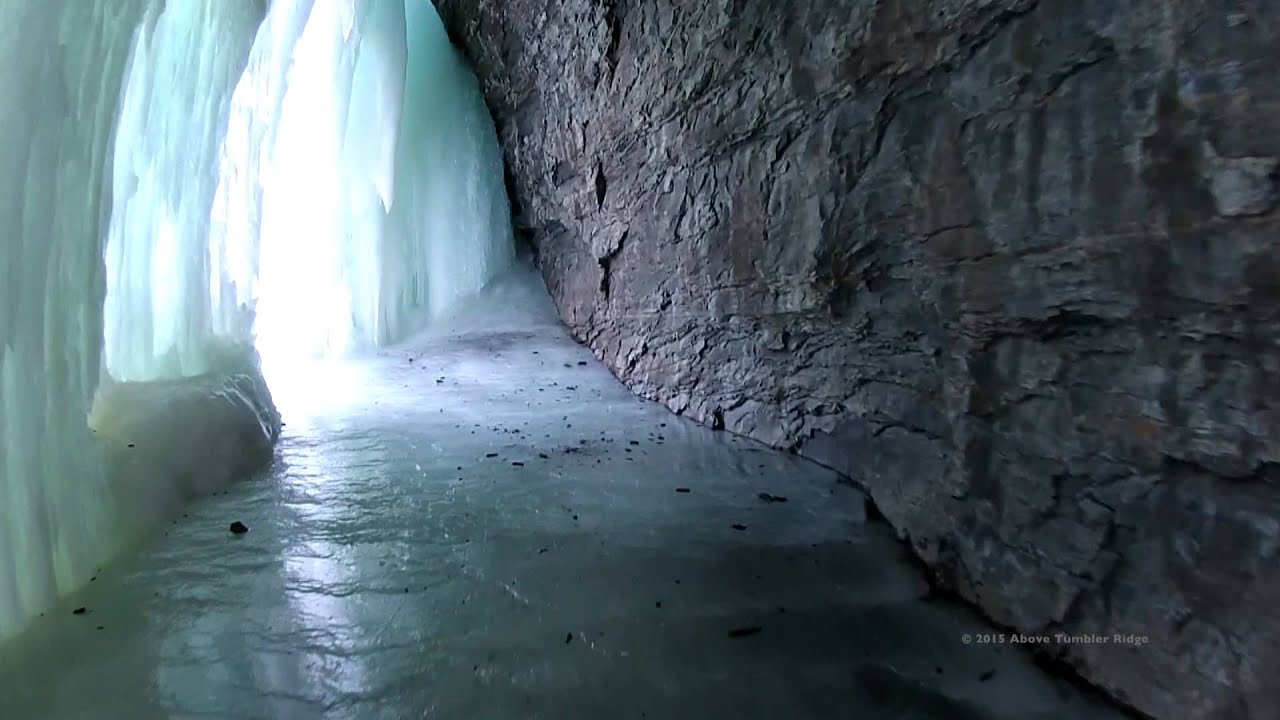 Bergeron Falls in the Winter - Tumbler Ridge, British Columbia - YouTube