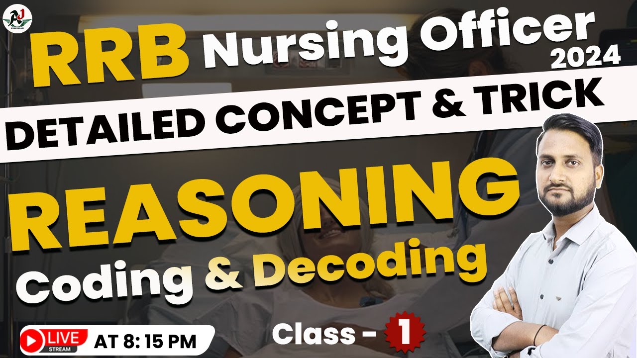 RRB Paramedical | NORCET | CHO | Reasoning | Coding & Decoding ...