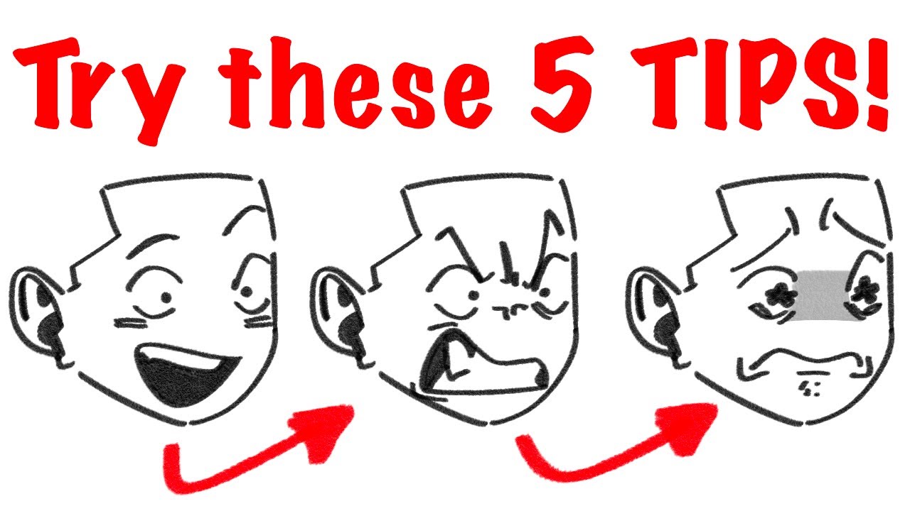 5 Tips for Drawing Expressions! - YouTube