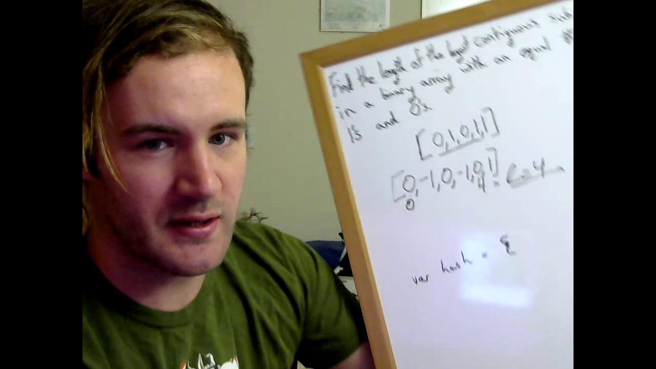 Longest binary subarray with equal one's and zero's - YouTube