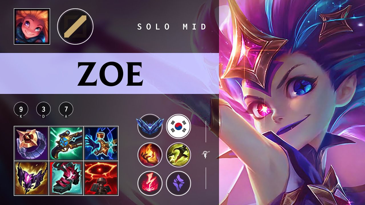 Zoe Mid vs Zed - KR Diamond Patch 25.24 - YouTube