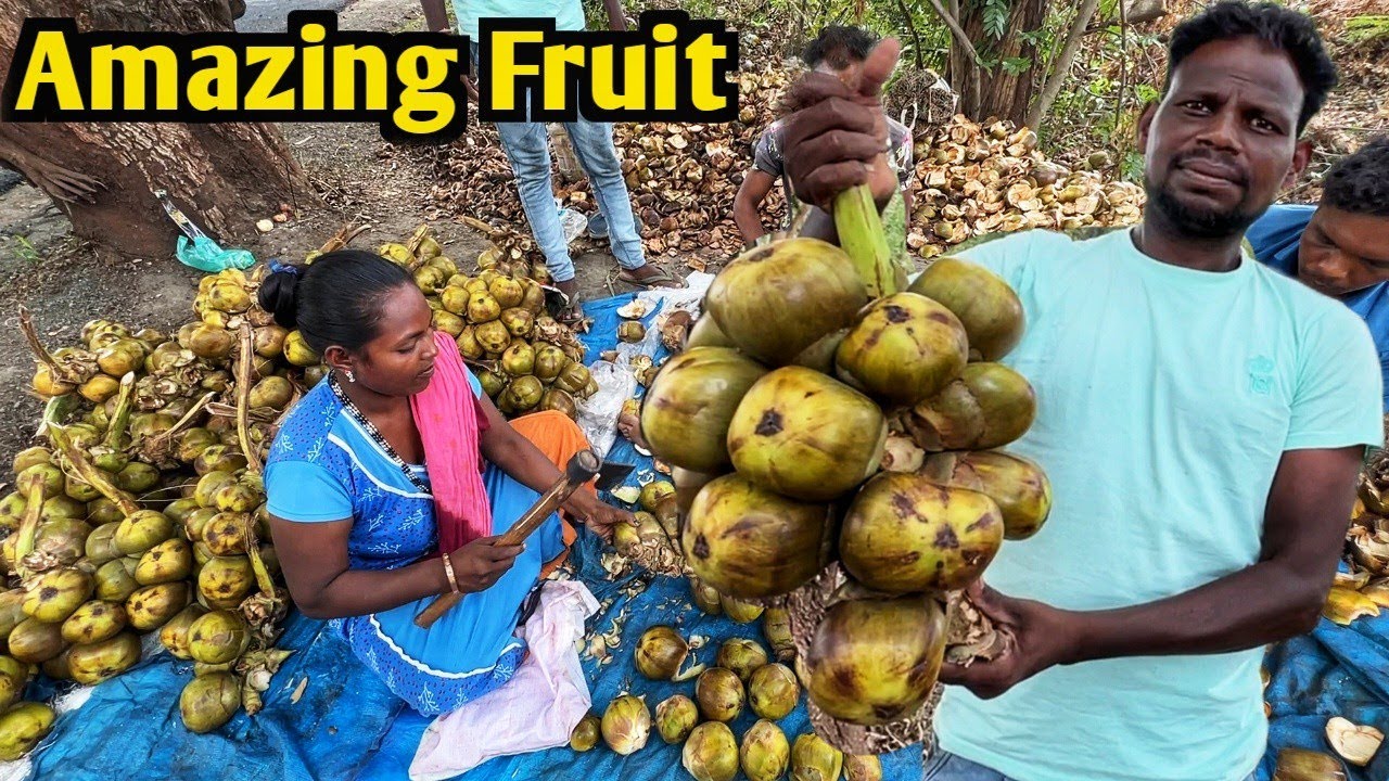 Amazing Street Fruit Ice Apple in Surat | Tadgola Fruit Cutting Skills ...
