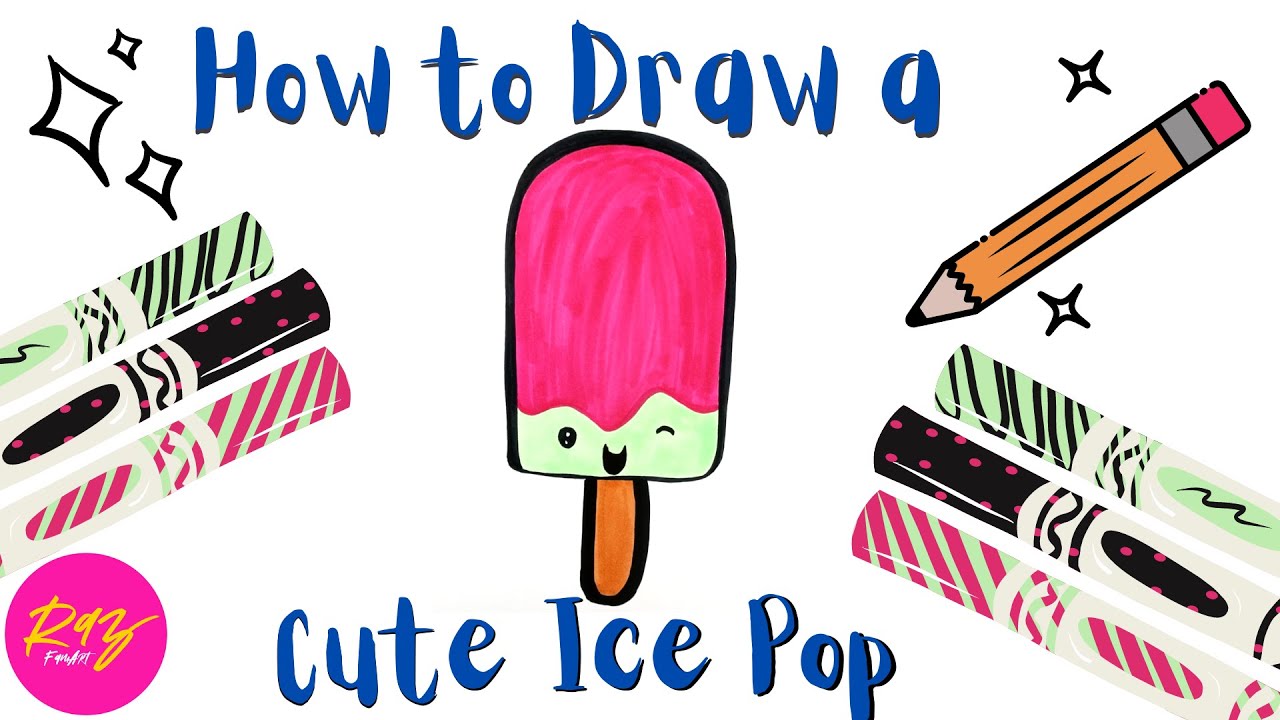 How to Draw a Cute Ice Pop - YouTube