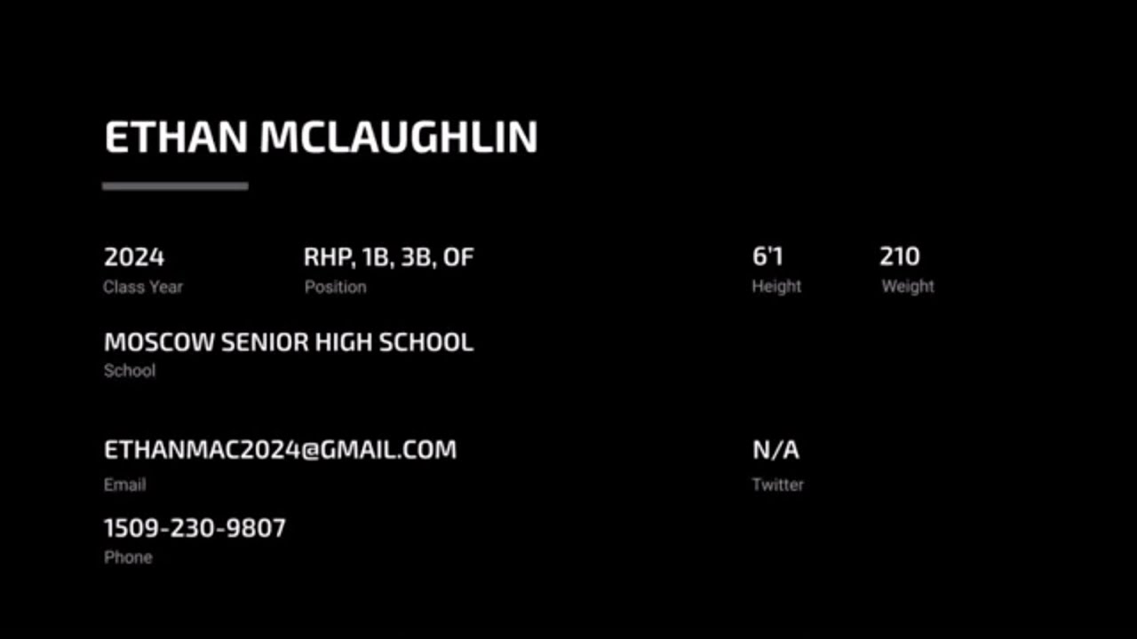 Ethan McLaughlin (2024 RHP/1B/3B/OF) - YouTube