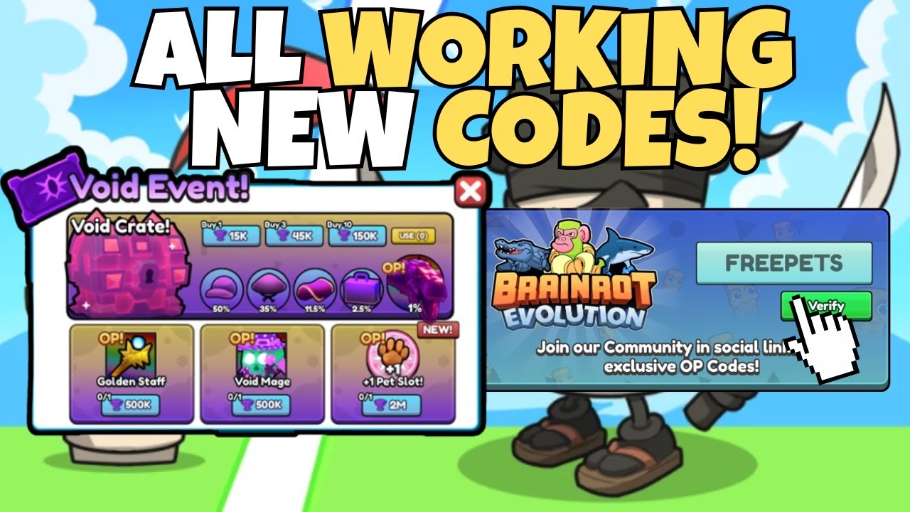 ⚠️UPDATE - 7!💥[CODE]⚠️ BRAINROT EVOLUTION ROBLOX CODES 2025 | Brainrot ...