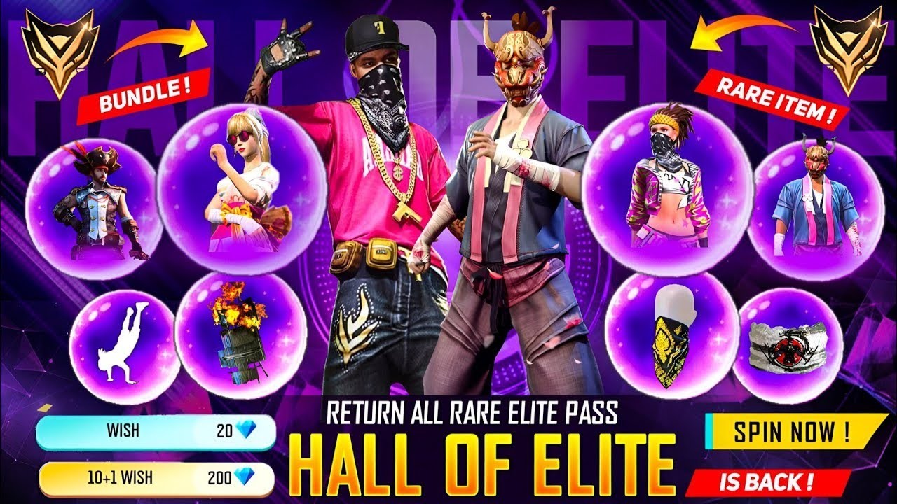 OLD ELITE PASS RETURN IN FREE FIRE | SEASON 1 & 2 ELITE PASS RETURN ...