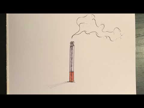 Sigara resmi nasıl çizilir | Sigara çizimi