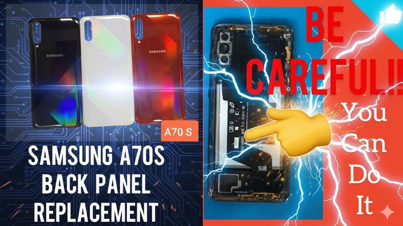 Samsung A70s back panel replacement. Samsung galaxy A70s back panel ...
