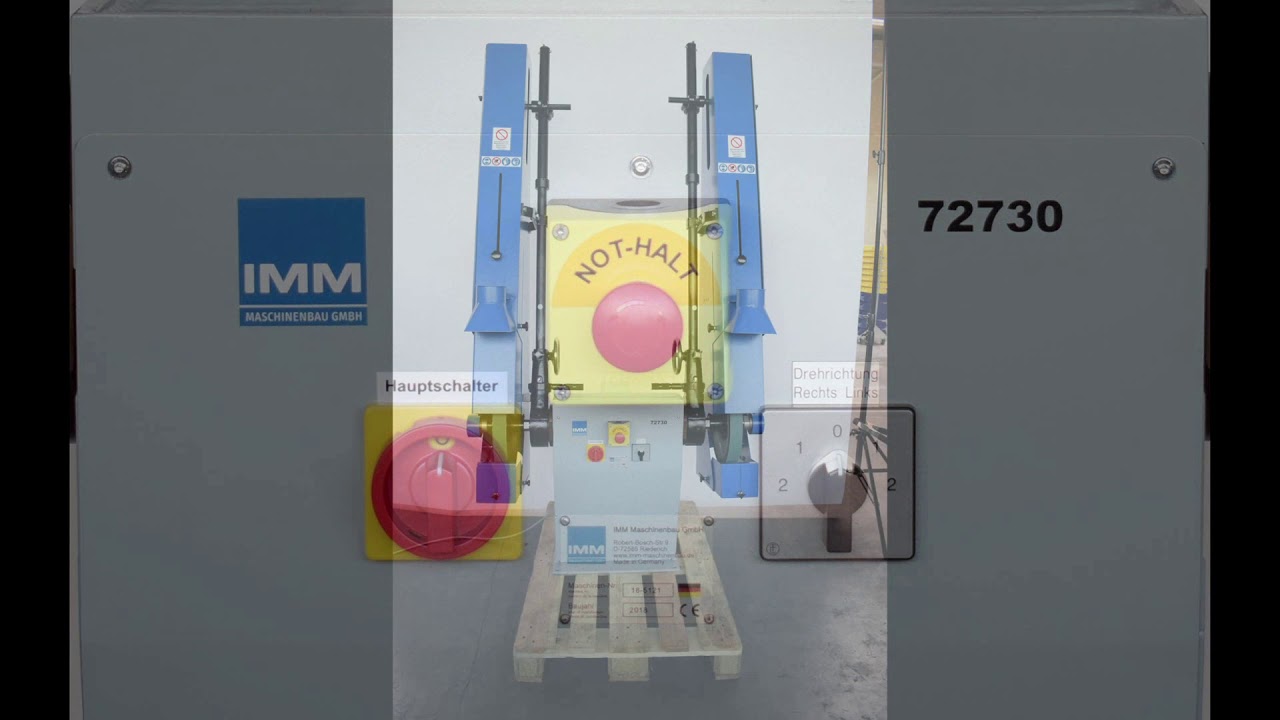 IMM Combination belt sanding, linishing and buffing machine type 72730 ...