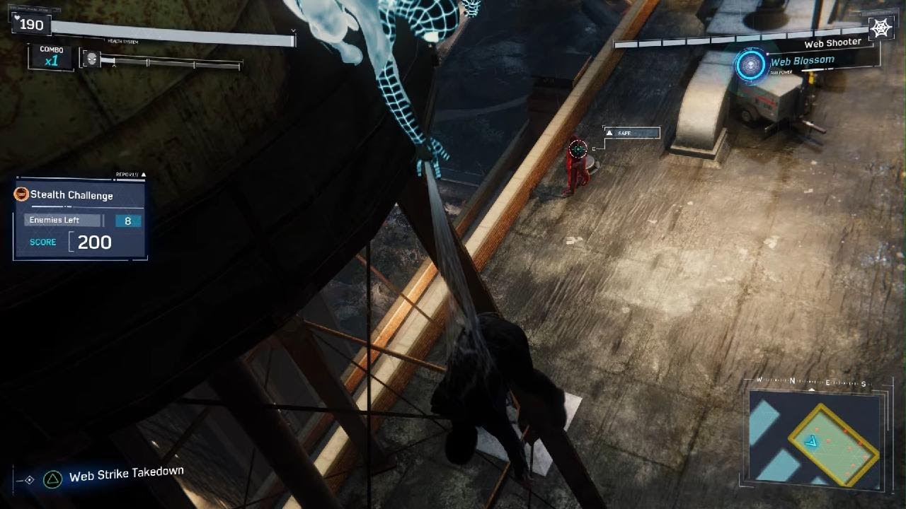 Spider-man full game - TaskMaster stealth challange 1 - YouTube