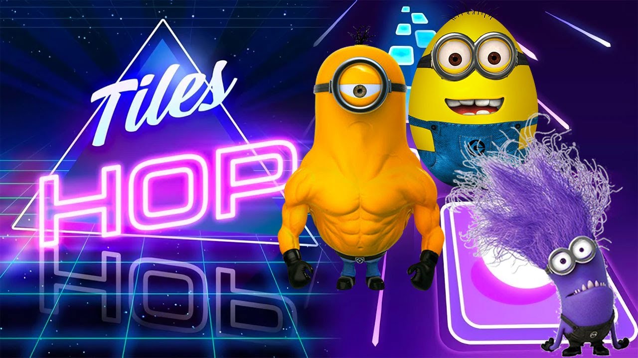 Minion egg VS Strong Minion VS Evil Minions in Tiles Hop EDM Rush - YouTube