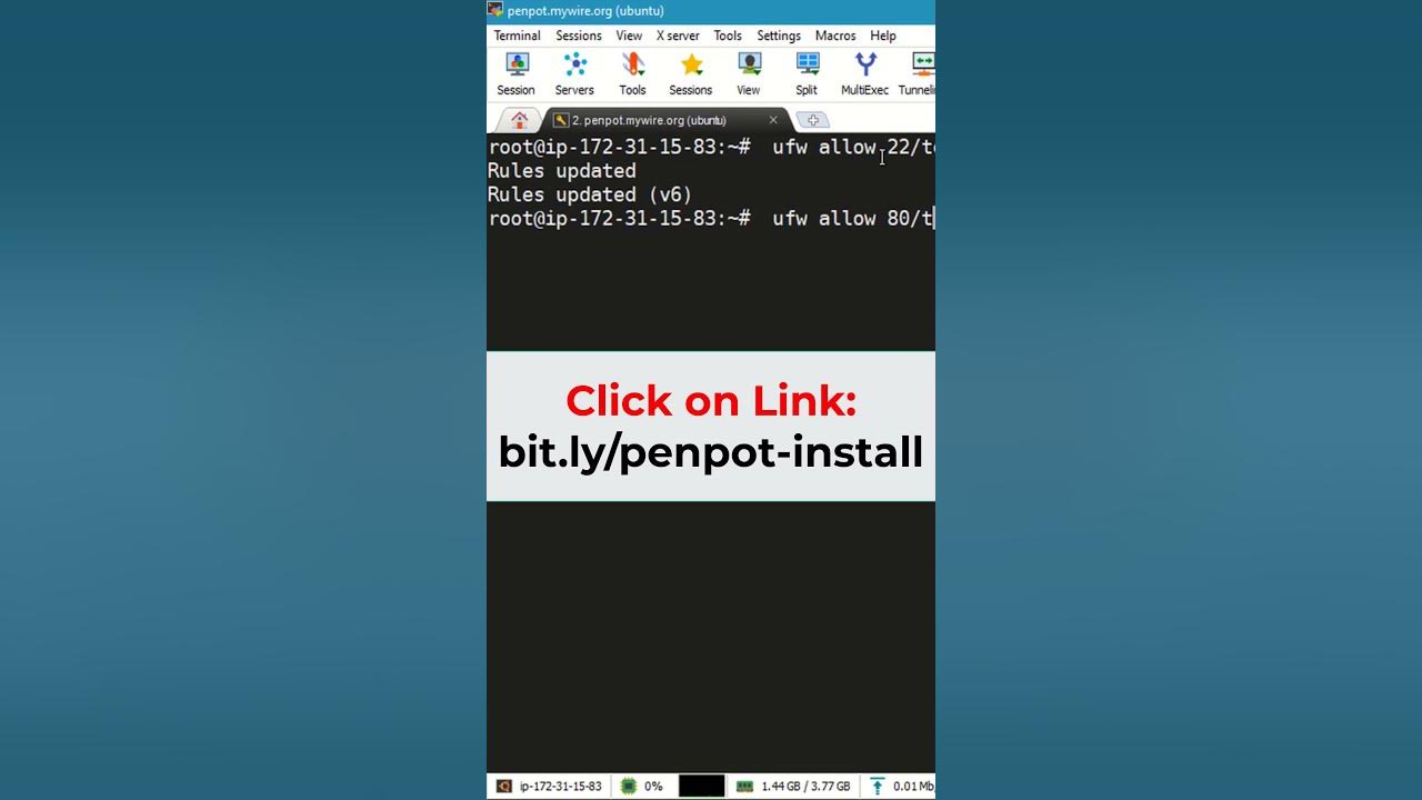 How to install Penpot on ubuntu server with docker - YouTube