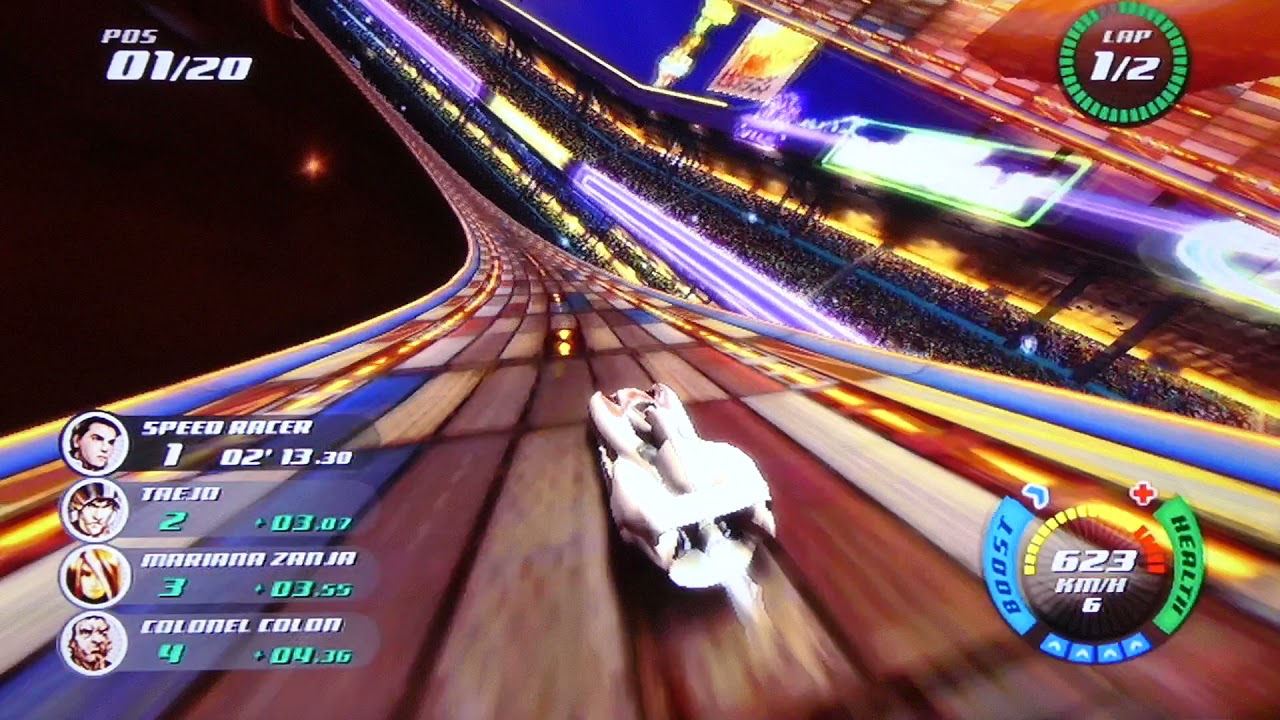 Speed Racer The Videogame Wii Speed Racer On Thunderhead Raceway - YouTube