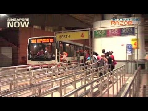 Commuters unhappy about SMRT bus drivers' strike - YouTube