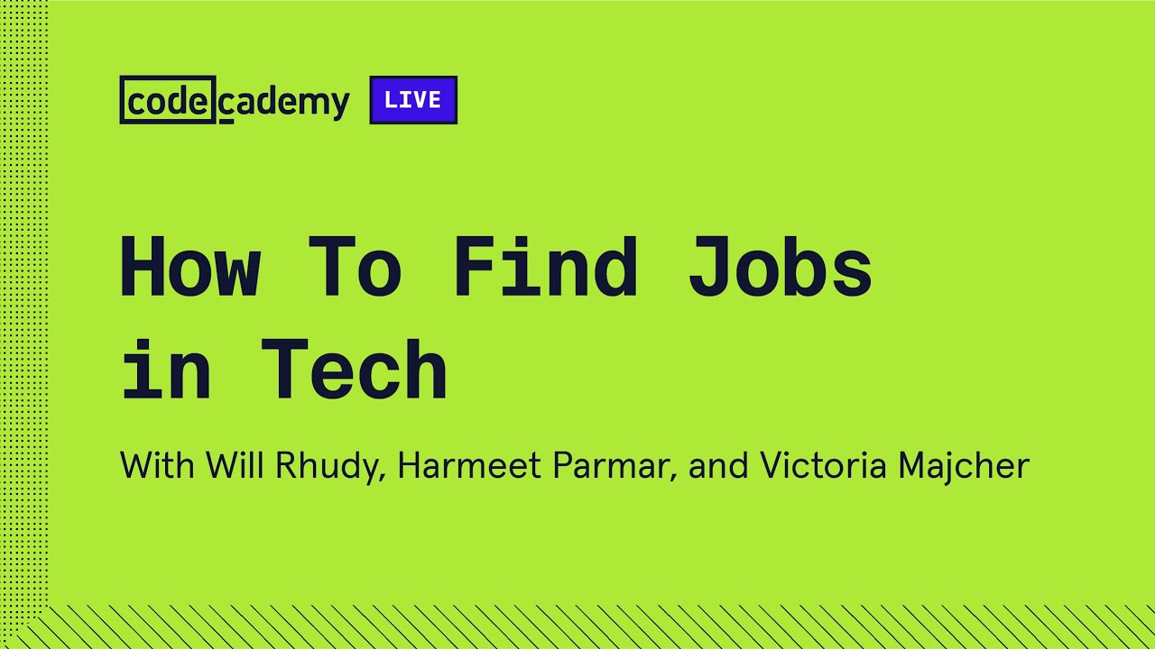 Live Discussion: How To Get Jobs in Tech - YouTube