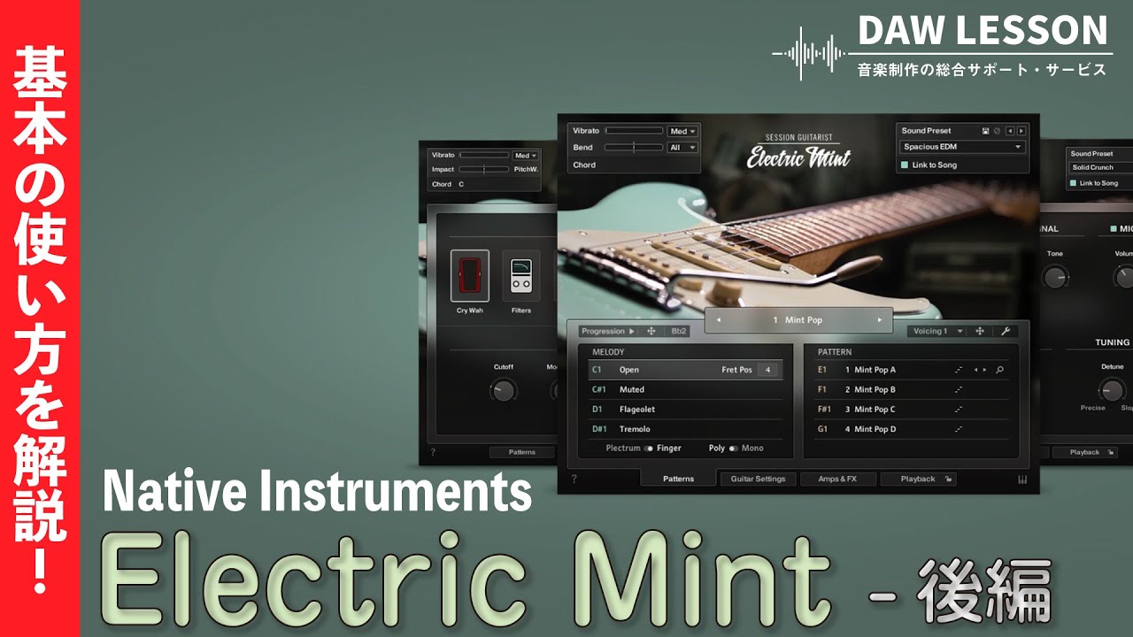 【解説】Native Instruments / Session Guitarist Electric Mint の基本と使い方 - 後編 ...