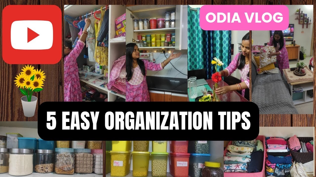 ୫ଟି ସହଜ organization ଟିପ୍ସ ଗୃହିଣୀମାନଙ୍କ ପାଇଁ |5 Easy Organization Tips ...