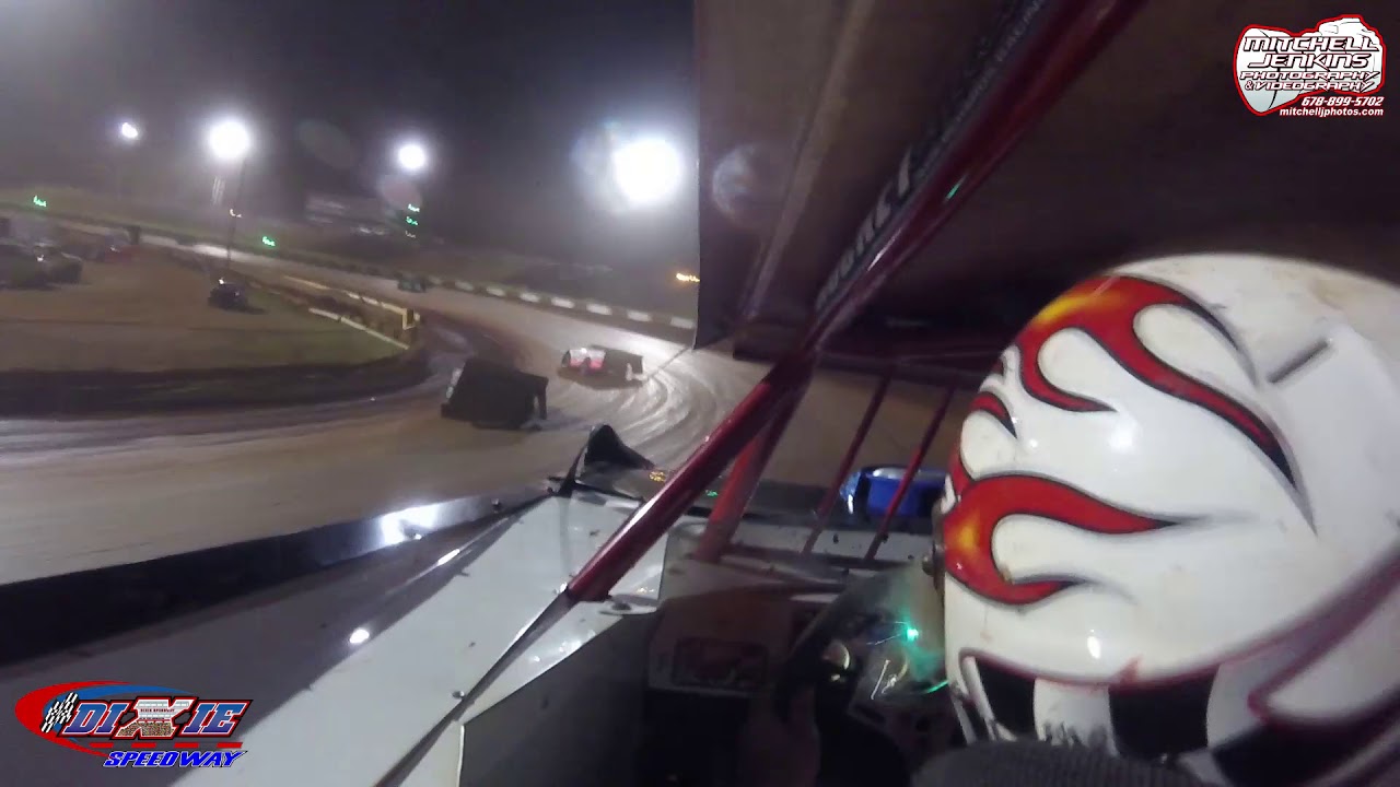 Don Jenkins In Car Crate Late Model Dixie Speedway 3/16/19! - YouTube
