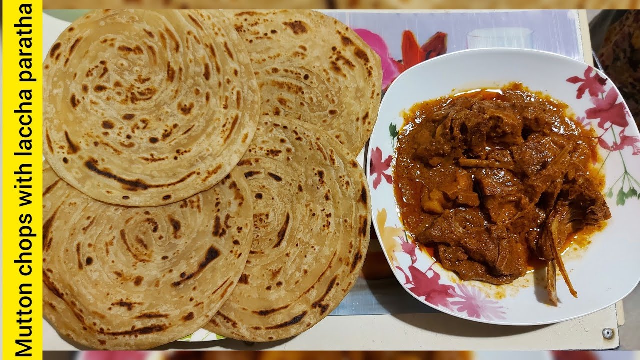 Mutton chops masala | light gravy mutton chops with laccha paratha ...