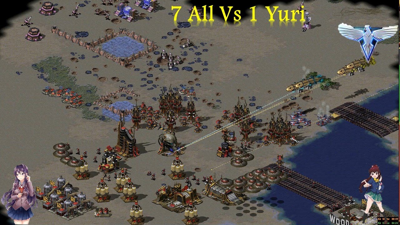 Red Alert 2 Yuri's Revenge Wasteland (7 Vs 1) - YouTube