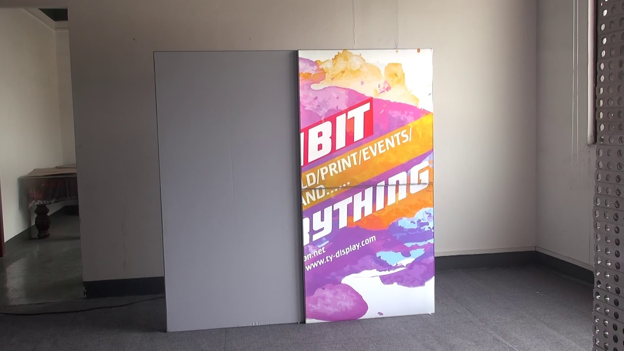 Advertising Fabric light box installation video - YouTube