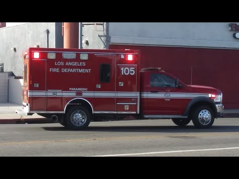 LAFD Rescue 105 Responding - YouTube