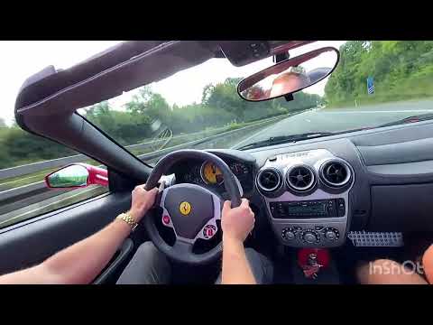 Ferrari F430 Spider Testfahrt-Autobahn