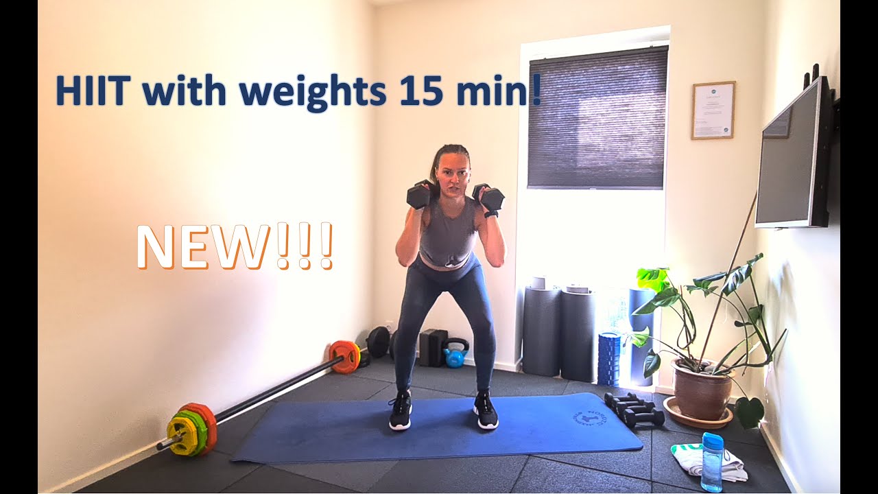 HIIT with weights 15 minutes - YouTube