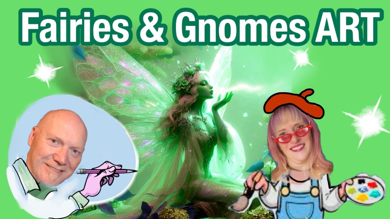 Lets CREATE! Fairies & Gnomes ART with Guest Artist Davy Art with a Pen ...