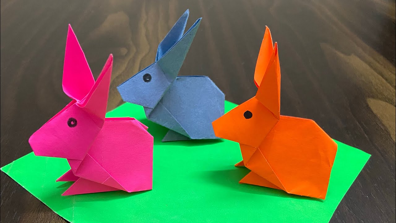 How to make origami rabbit / paper craft - YouTube