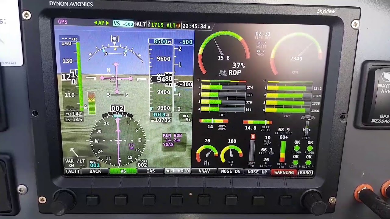 Running a tank dry in flight - YouTube