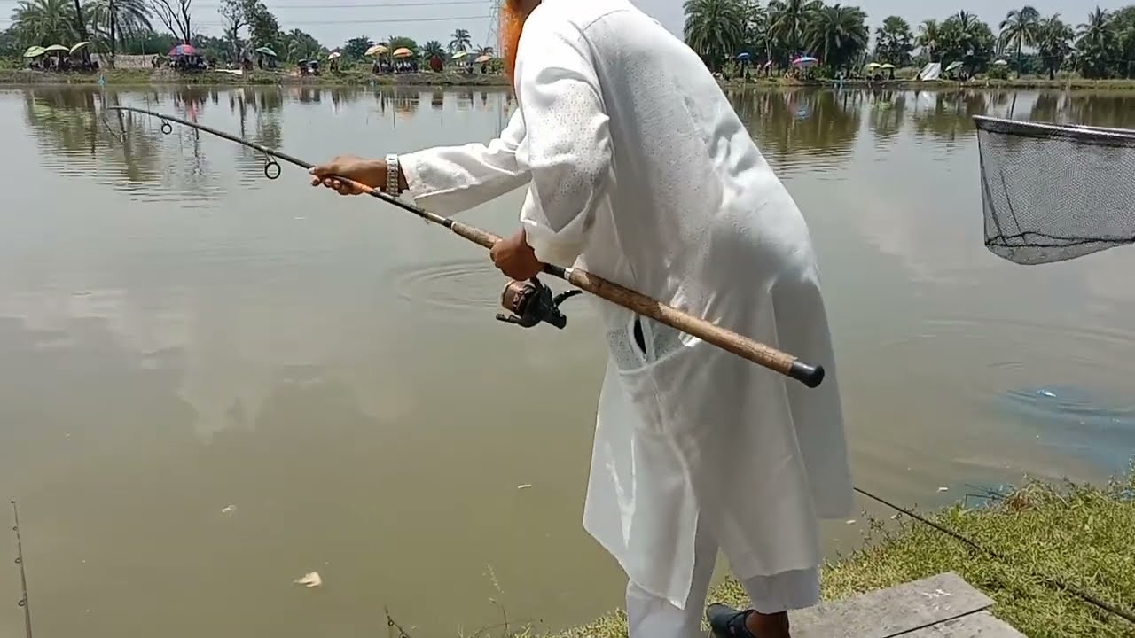 omg! Old man catching big fish | best Fish catching - YouTube